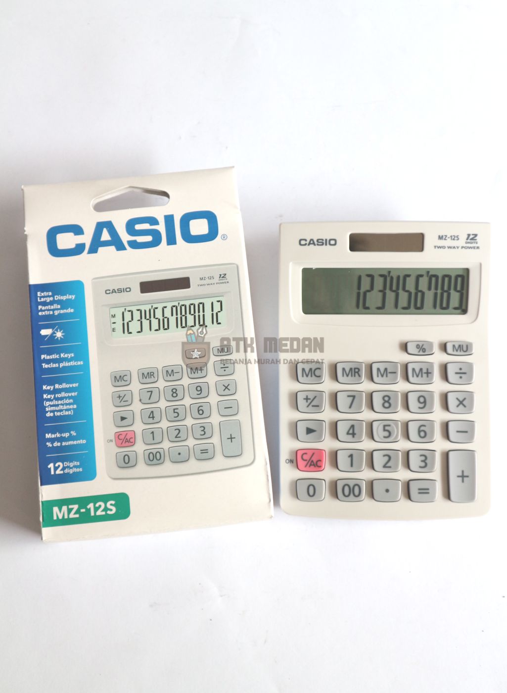Harga Calculator CASIO MZ 12 S di Medan - ATK Medan