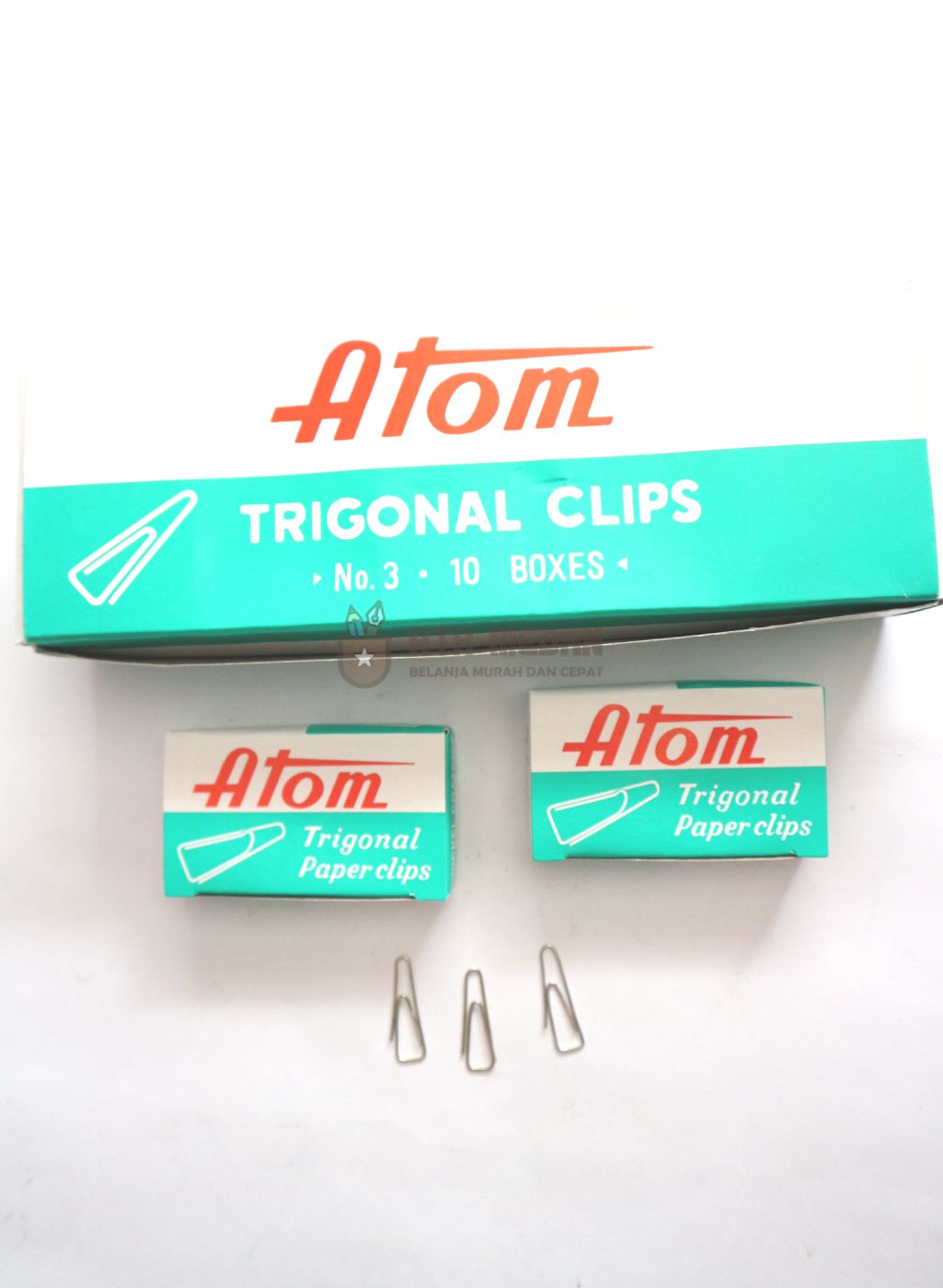 Harga Paper Clips No 3 Merek Atom di Medan - ATK Medan